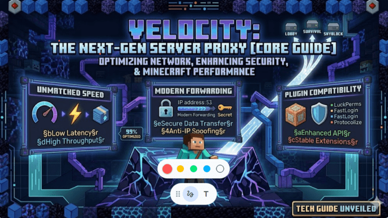 Velocity для Minecraft: полный гайд по установке и настройке прокси ...